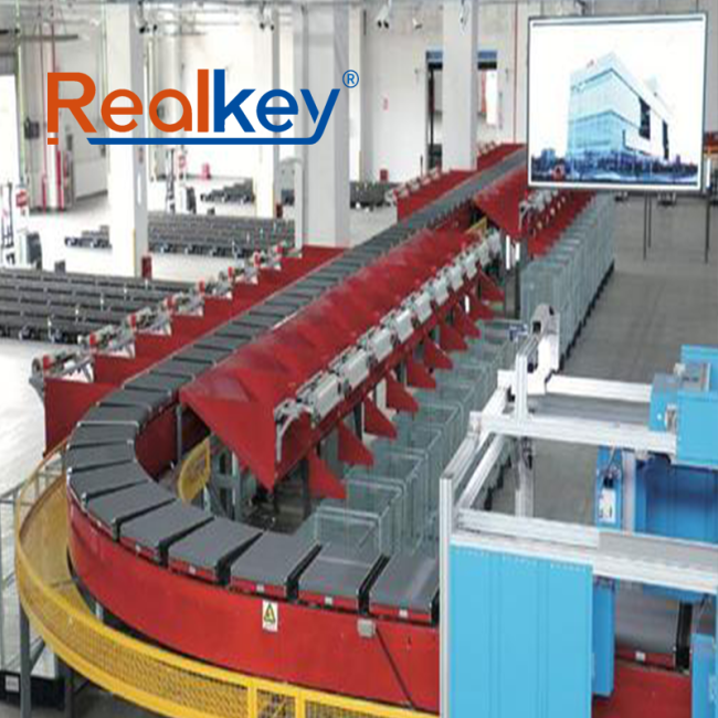 Realkey Cross Belt Sorter technical diagram