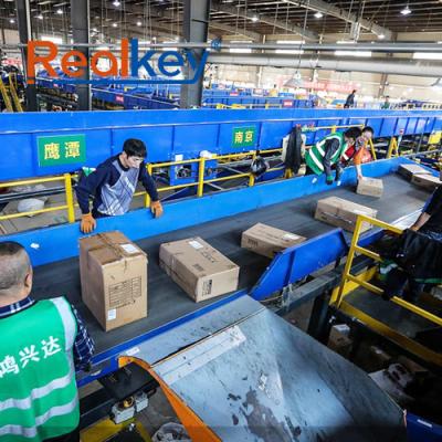 China Flexible Custom Conveyor Belts Modular Structure For Warehouse for sale
