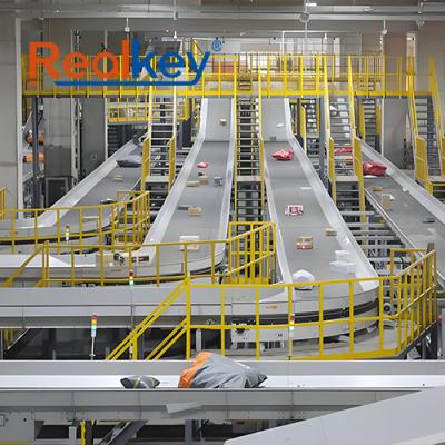 China Customized Warehouse Belt Conveyor Easy Installation For Courier Services for sale