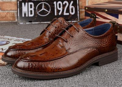 Cina Scarpe di vestito classiche da derby durevole di Brown scuro per l'OEM dei vestiti degli uomini disponibile in vendita