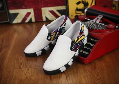 Cina Il totem elastico del nastro modella gli istruttori bianchi della tela degli uomini delle scarpe delle scarpe da tennis della tela nessun pizzo in vendita