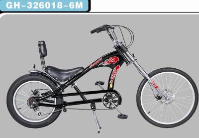 20''-24'' Chopper Bike in Whole Black with Aluminum Alloy Fork Material and Fat