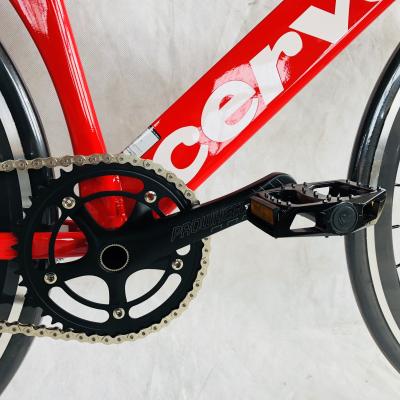 중국 12KG 700C 싱글 스피드 트랙 알루미늄 프레임 고정 기어 자전거 탄소 섬유 포크 판매용