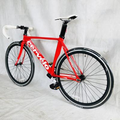 중국 12KG 700C 싱글 스피드 트랙 알루미늄 프레임 고정 기어 자전거 탄소 섬유 포크 판매용