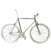 Quality OEM 700C Sliver Paint Fixed Gear Bicycle with CR-MO Chrome Rim anodize JIS Standard for sale