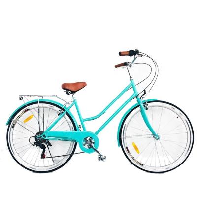 Chine CPSC Colorant 700C CE Hi-Steel Lady City Bike avec une jante en alliage d'aluminium et 7 vitesses à vendre