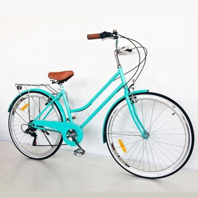 Chine CPSC Colorant 700C CE Hi-Steel Lady City Bike avec une jante en alliage d'aluminium et 7 vitesses à vendre