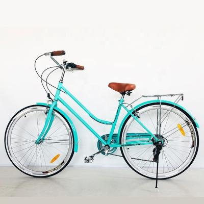 Chine CPSC Colorant 700C CE Hi-Steel Lady City Bike avec une jante en alliage d'aluminium et 7 vitesses à vendre