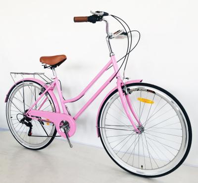 Chine CPSC Colorant 700C CE Hi-Steel Lady City Bike avec une jante en alliage d'aluminium et 7 vitesses à vendre
