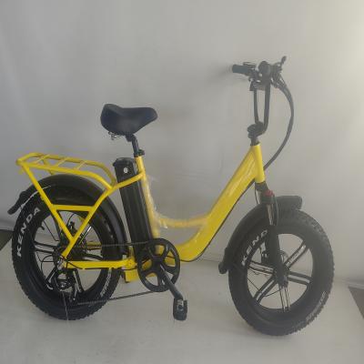중국 26인치 패트 4.0 타이어 48V 750W 45KM/H 21AH 전기 해변 크루저 자전거 LCD 디스플레이 판매용