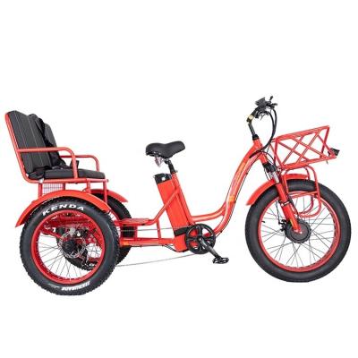 중국 50-70km 운전 마일리그 48V 1000W 50KM/H 3륜 전기 삼륜자전거 승객 및 화물 판매용