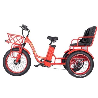 중국 50-70km 운전 마일리그 48V 1000W 50KM/H 3륜 전기 삼륜자전거 승객 및 화물 판매용