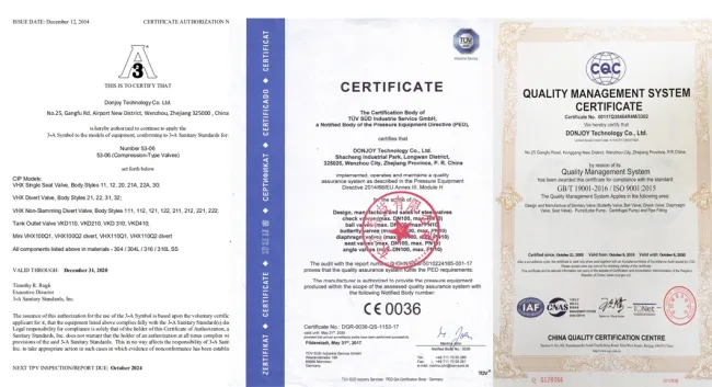 Hygienic Stainless Steel Pneumatic Automatic Operated Divert Seat Valve with Sensing Control Unit