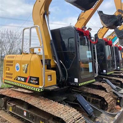 Cina 75c Pro usato Sany escavatore aumento dell' efficienza con 56kN forza di scavo del secchio in vendita