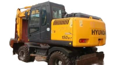 China Hyundai 150w-7 Excavator 15000kg Weight 0.23m3 Bucket 83.4kN Excavation Force for sale