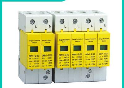 China protetor de impulso SPD do trilho do ruído 10~100kA, 220V/380V 3 dispositivos de proteção do impulso da fase à venda