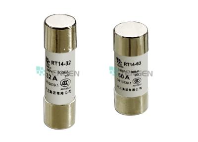 China Fusível cerâmico cilíndrico do tubo RT14, auto fusível térmico 380V de 20A 32A 63A à venda