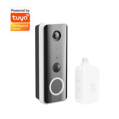 Κίνα Έξυπνη ζωή τηλεοπτικό Doorbell Wifi πλήρες Hd τηλεοπτικό Doorbell CE PIR Tuya με τον κτύπο προς πώληση