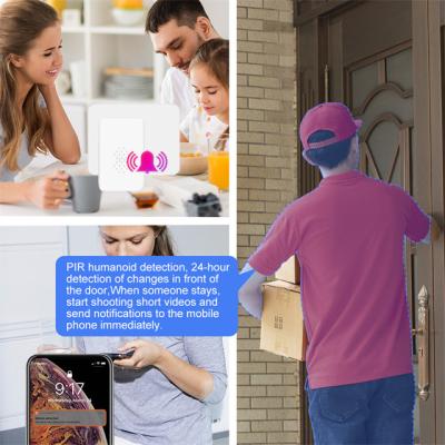 Κίνα Έξυπνη ζωή τηλεοπτικό Doorbell Wifi πλήρες Hd τηλεοπτικό Doorbell CE PIR Tuya με τον κτύπο προς πώληση