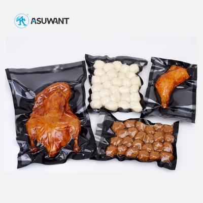 Cina La chiusura sottovuoto dell'alimento della termosaldatura del PE insacca Front Clear Back Black Eco amichevole in vendita