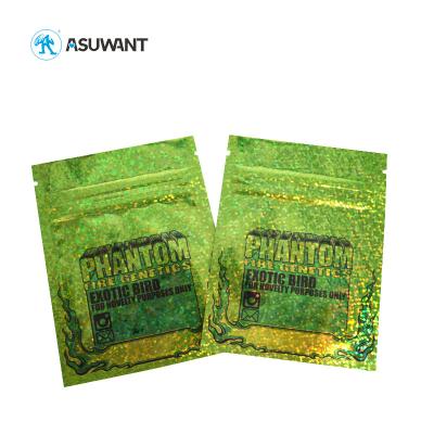 Cina La chiusura lampo di MSDS VMPET Holograhic insacca 160 Mic Aluminum Foil Bag in vendita