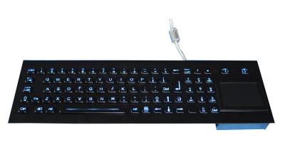 Cina Tastiera nera del metallo illuminata IP65 del metallo impermeabile con il touchpad in vendita
