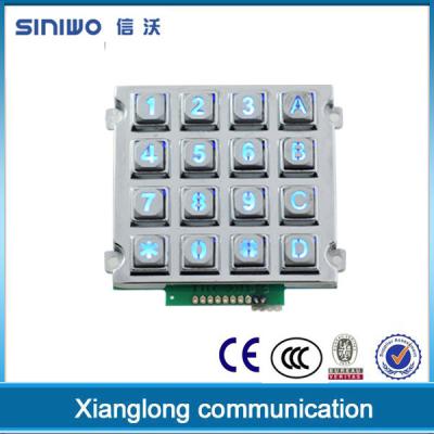 Cina VENDITA CALDA! tastiera del metallo del chiosco di USB di buona qualità con la lampadina in vendita