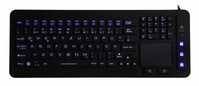 Cina Tastiera in silicone industriale con touchpad e retroilluminazione JH-IKB98BL in vendita