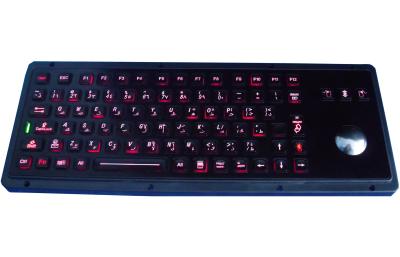 中国 黒いパネル取り付けはトラックボール FN キーの USB のキーボードを照らしました 販売のため