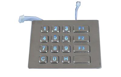 Cina Tastiera stimata dinamica del distributore automatico della prova del vandalo IP65 con il colpo lungo con 16 chiavi, con backight in vendita