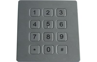 Cina Tastiera stimata dinamica del distributore automatico della prova del vandalo IP65/tastiera semplice della matrice a punti con la chiave 12 in vendita