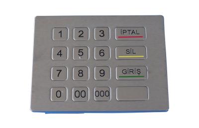 Cina Tastiera stimata dinamica del distributore automatico della prova del vandalo IP65 con il breve colpo con 16 chiavi in vendita
