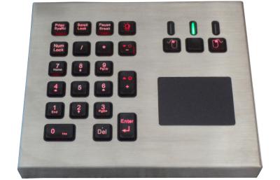 Cina Tastiere industriali & militari/tastiera della prova dinamica del vandalo IP65 con il touchpad, montaggio da tavolino in vendita