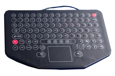 Китай Черная динамическая промышленная клавиатура мембраны IP65 с ЧИСТЫМ ключом продается
