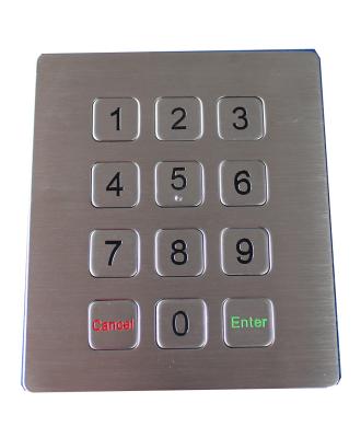 Cina Tastiera stimata dinamica del distributore automatico della prova del vandalo IP65 con il regolatore elettronico con 12 chiavi in vendita