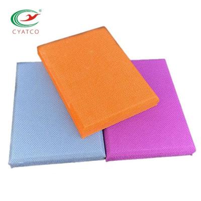 Cina Ignifugo insonorizzato del pannello acustico del tessuto della parete della sala in vendita