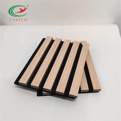 Cina Poliestere a stecche di legno interno di rivestimento della melammina del pannello acustico del suono in vendita