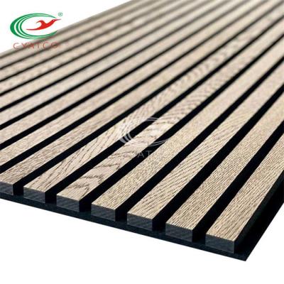 Cina Poliestere acustico di legno a prova di fuoco di rivestimento della melammina dei pannelli di parete dello SGS in vendita