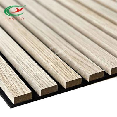 Cina Pratico a prova d'umidità acustico scanalato in dei pannelli di parete della noce della quercia in vendita