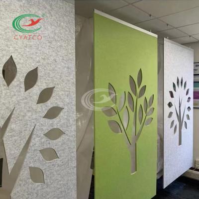 Cina Divisorio amichevole perforato di Eco dei pannelli acustici dell'ANIMALE DOMESTICO della cavità in vendita