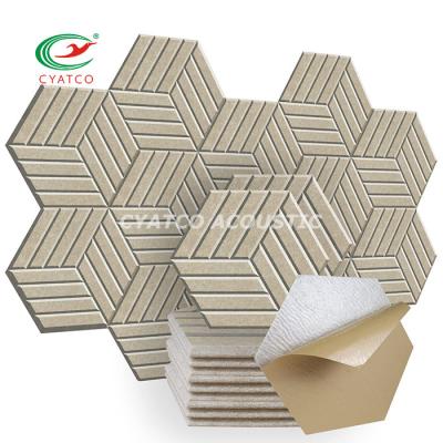 Cina ODM Self Adhesive Hexagon Acoustic Panels For Music Room in vendita