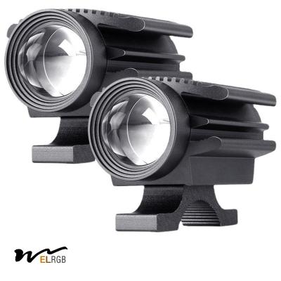 Cina 6000K 2 pollici luci di nebbia rotonde 30W LED luci motociclette raggio di luce doppio colore in vendita