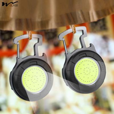 Cina COB Mini Portachiavi Torcia ricaricabile a LED Torcia tascabile 4 modalità per all'aperto in vendita