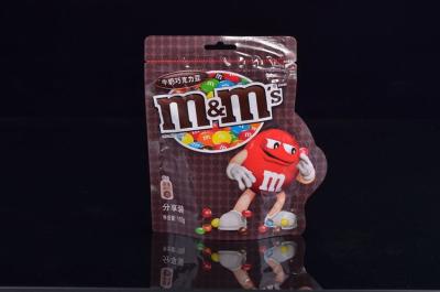 Cina Sacchetti di plastica della saldatura a caldo del cioccolato di rotocalcografia 80micron con la chiusura lampo in vendita