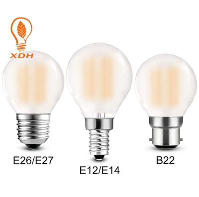China G45 bereifte dekorative Birnen 2200K der LED-Faden-Birnen-E12 E14 E26 E27 B22 der Kugel-LED zu verkaufen