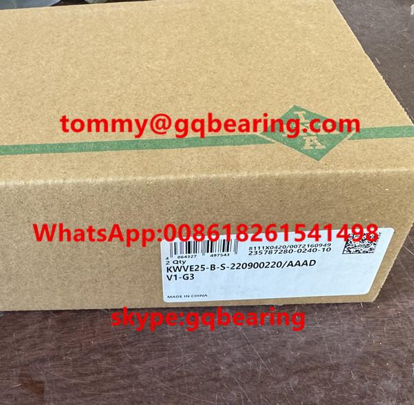 INA KWVE25-B-S-V1-G3 Four row Linear Ball Carriage Narrow Type Linear Block