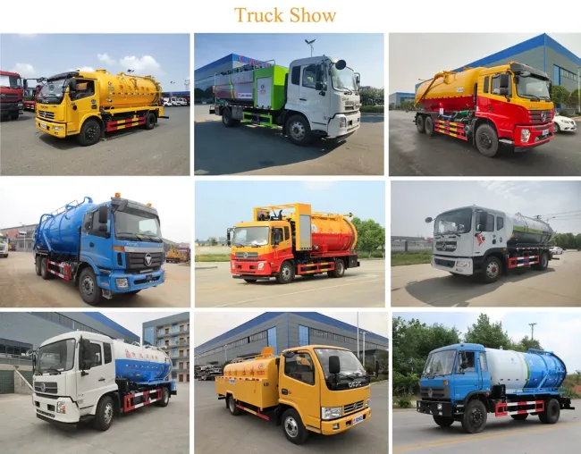 4X2 Dongfeng Rhd LHD 5000 Litres 10000 Litres 5cbm 10cbm Vacuum Truck Sewage Suction Trucksewage Suction Tanker Truck
