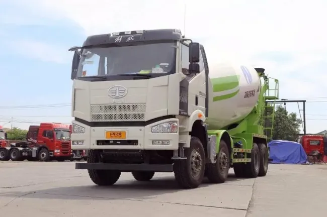 FAW Concrete Mixer Truck 9m3 for Sales with PMP System