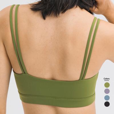 中国 女性のための二重肩ひものパッドを入れられた適性の穀物の上 販売のため