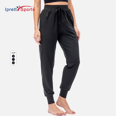 中国 ドローストリングはポケットが付いているふしだらな女のヨガのジョガーを 販売のため